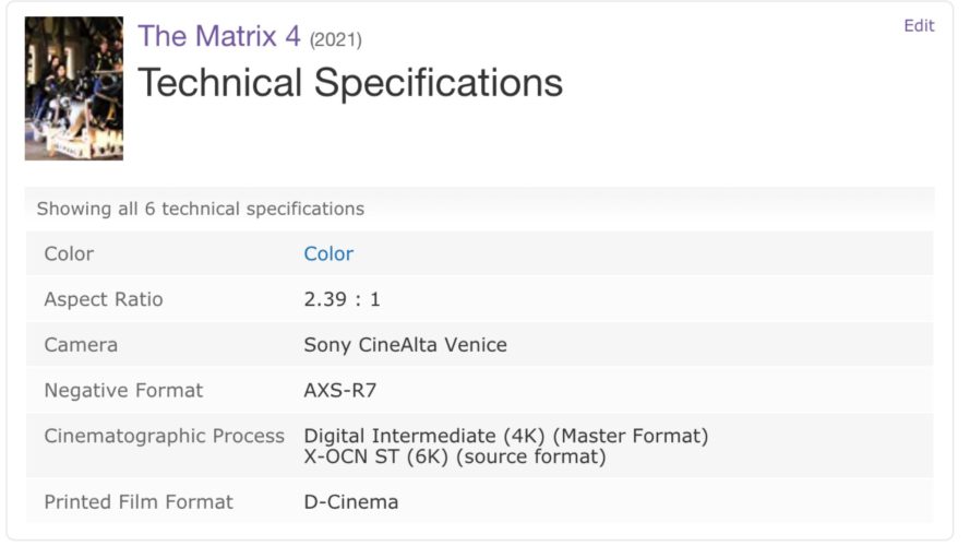 The Matrix 4: Leaked BTS Footage Revealed RED Cameras and Panavision ...