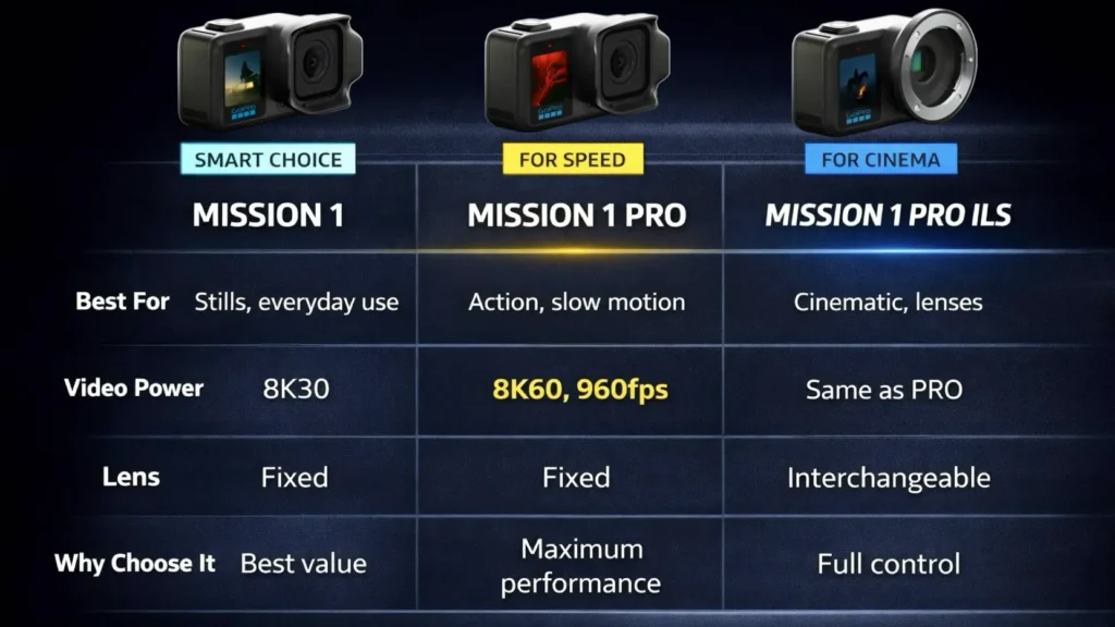GoPro Announces MISSION 1 Series Pricing. Starting at $499 - Y.M.Cinema ...